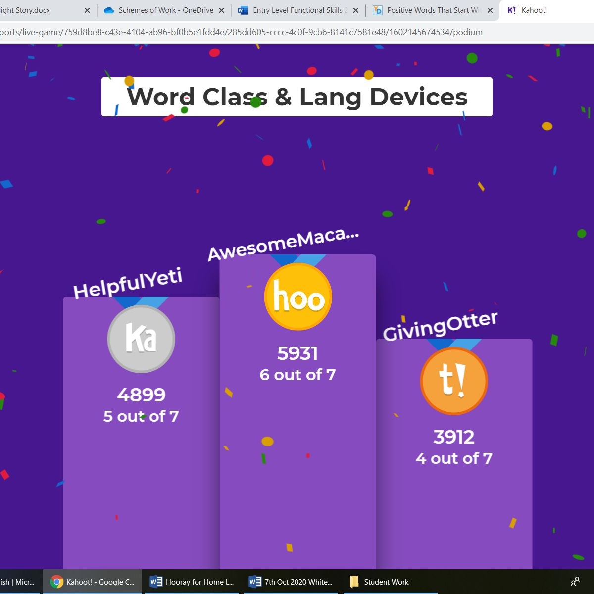 Trinity Solutions Academy - “Hooray!” for Hard Work & Home Learning